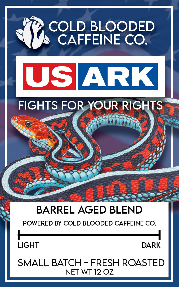 USARK BOURBON BARREL AGED – Cold Blooded Caffeine